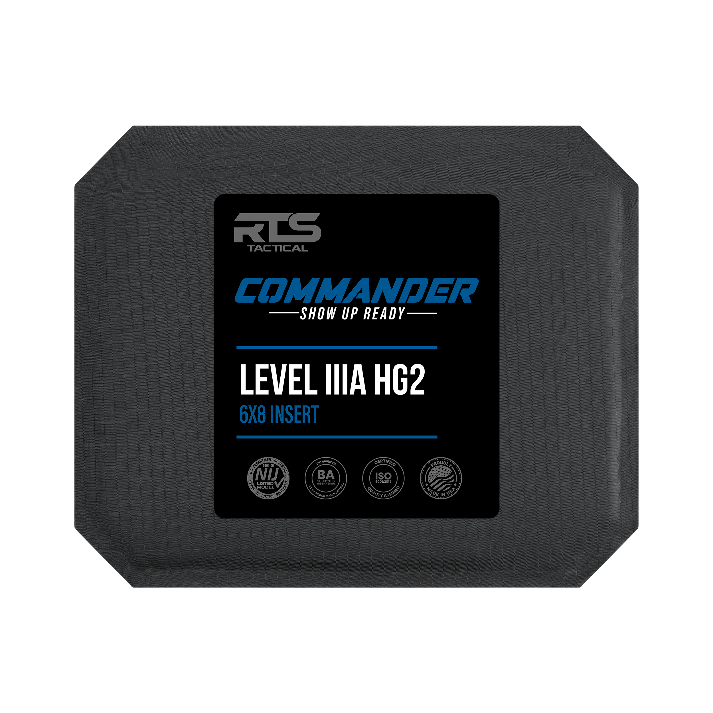 Commander Soft Armor NIJ 0101.06 Level IIIA HG2 6X8 Insert – RTS Tactical