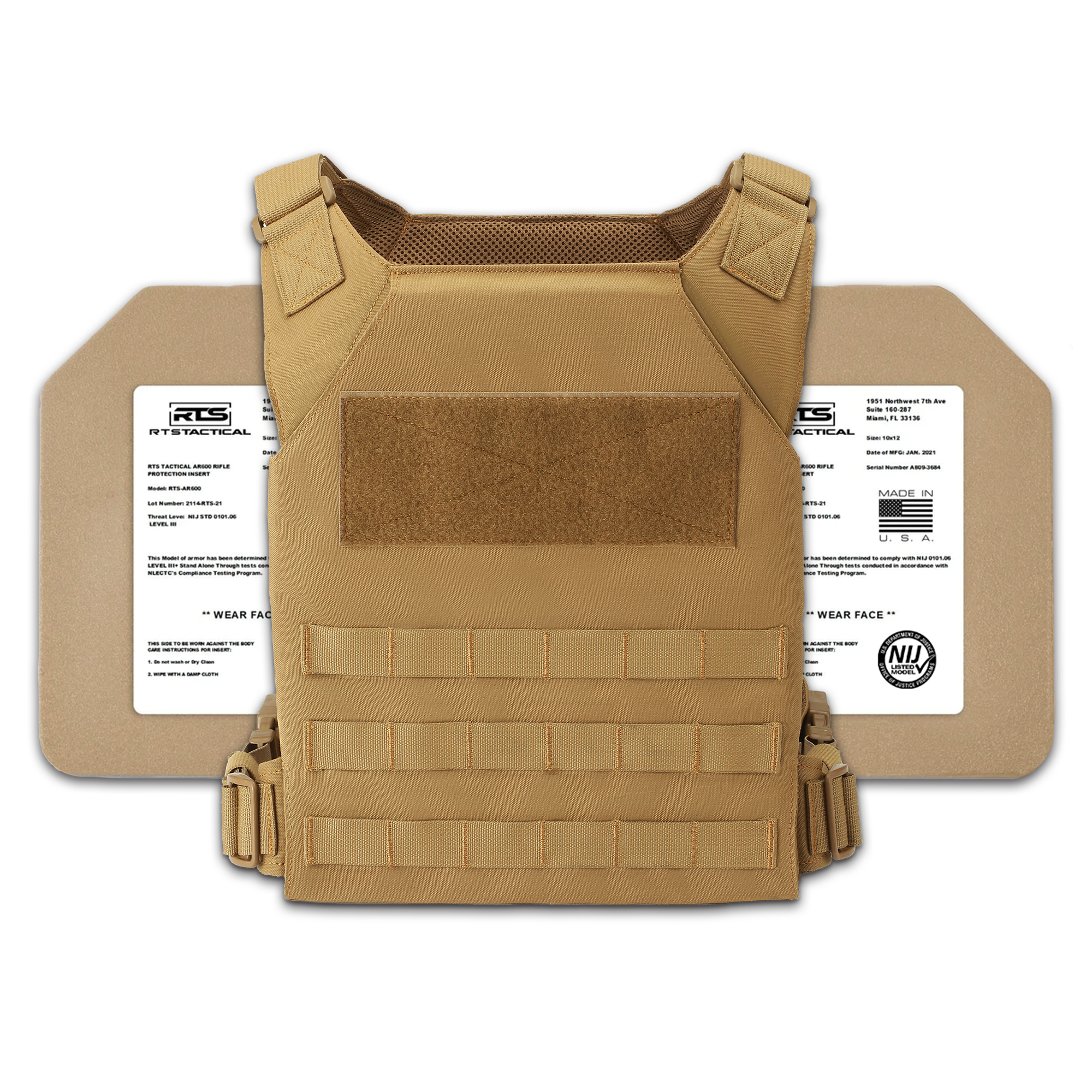 Level III Essential Armor Bundle PLUS – Plate Carrier with Dual Plates ...